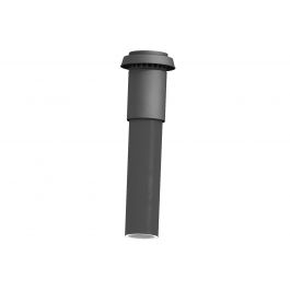 MVHR Roof terminal - Ventilation Isolated 150 L=1000 Black